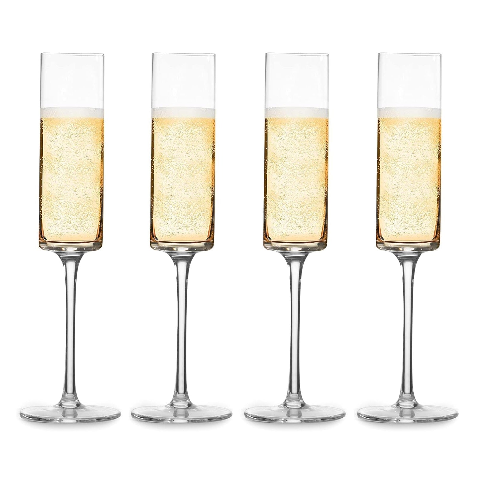 Edge Champagne Flutes Clear - Set of 4 – Magna Retail